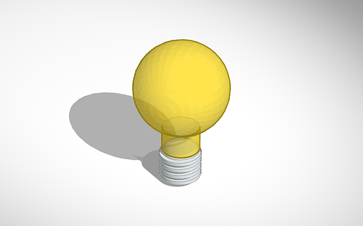 3D design Light Bulb - Tinkercad