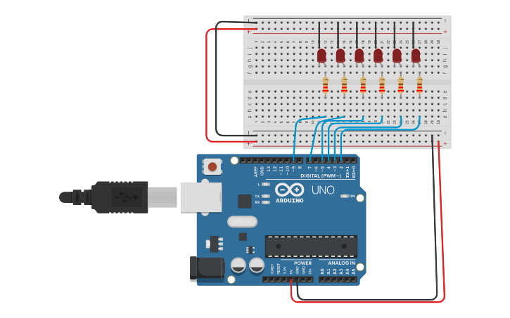 Circuit design 2.3. Secuenciadores | Tinkercad