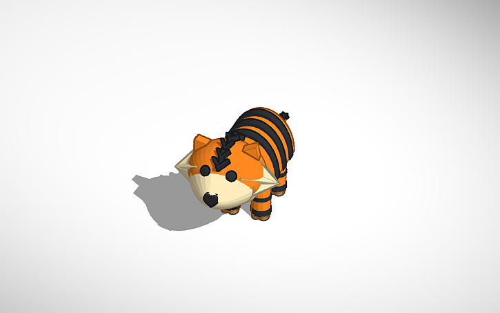 3D design Tiger - Tinkercad