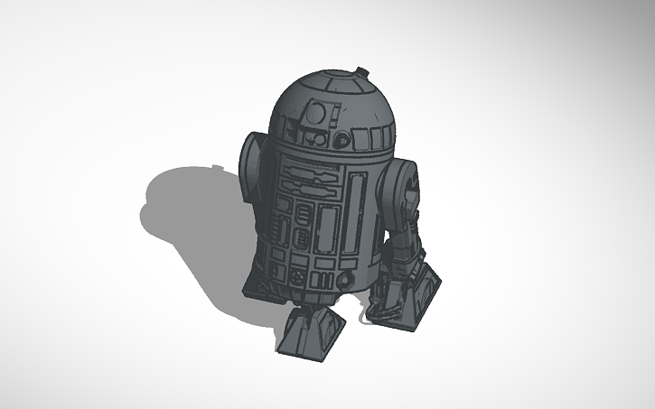 3D design R2-D2 - Tinkercad