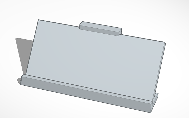 3D design simple phone stand no.1 - Tinkercad
