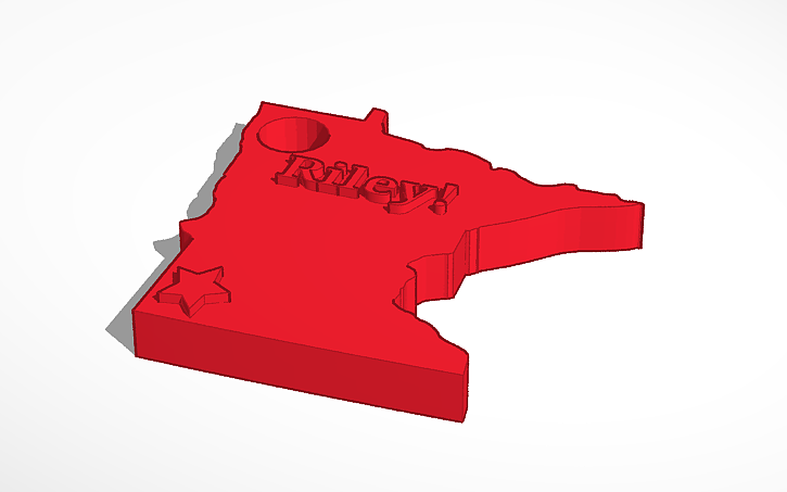 3D design Riley's Key chain | Tinkercad