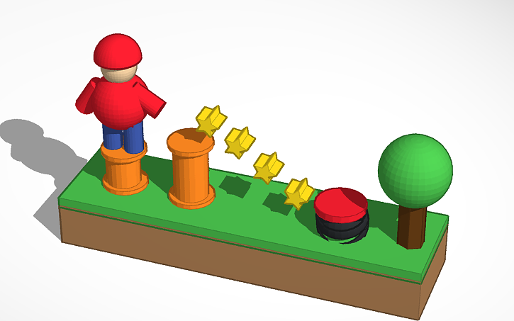 3D design Super Mario | Tinkercad