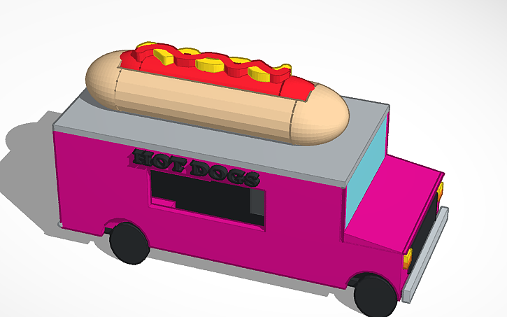 3D design food truck 2 - Tinkercad