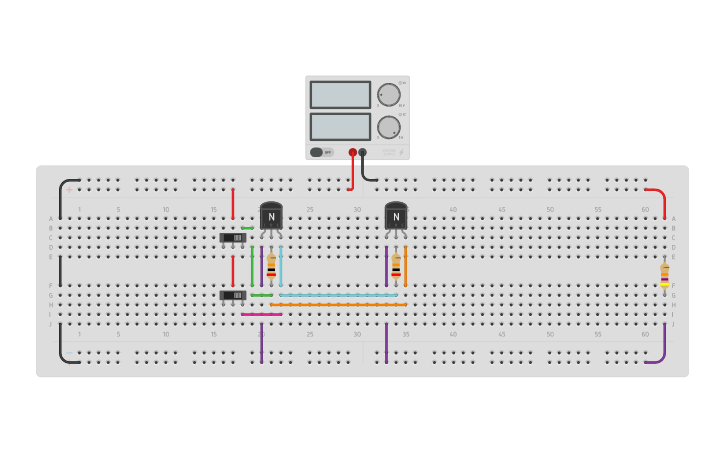 Circuit design PHASER ARRAY LINKAGE - Harris - Tinkercad