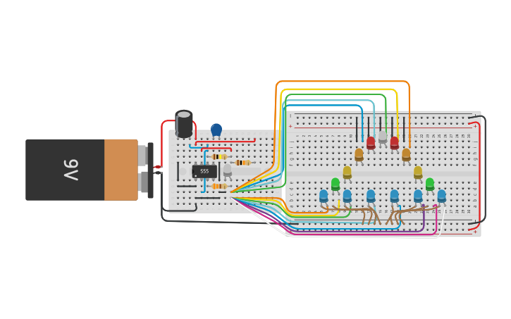 Circuit design Arbol de navidad - Tinkercad