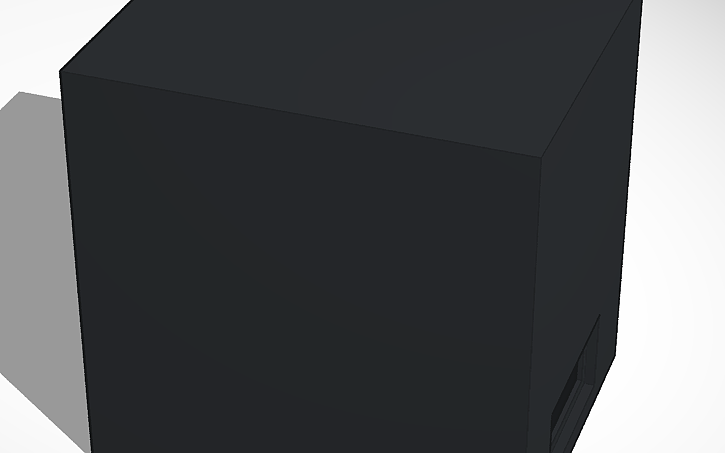 3D design 2" speaker box - Tinkercad