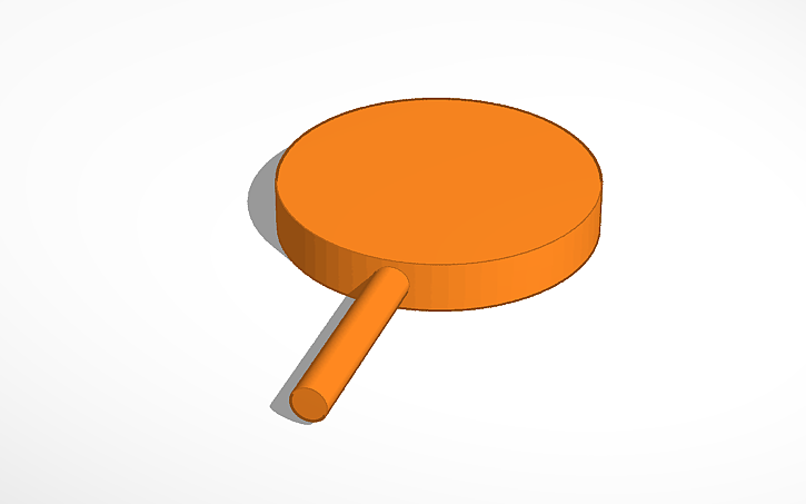 3D design ping pong bedje | Tinkercad