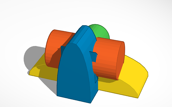 3D design Mixture of shapes combination - Tinkercad