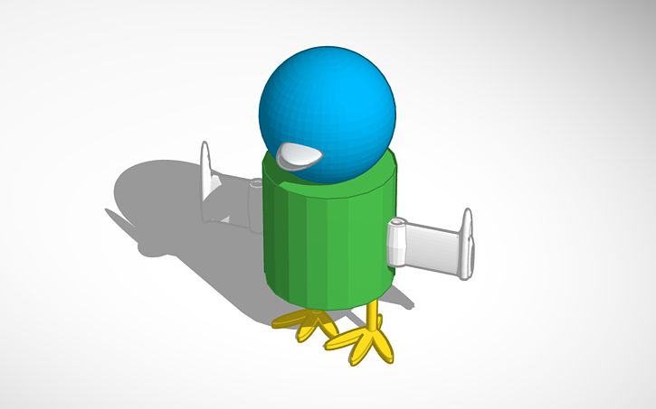 3D design Flying Chicken - Tinkercad