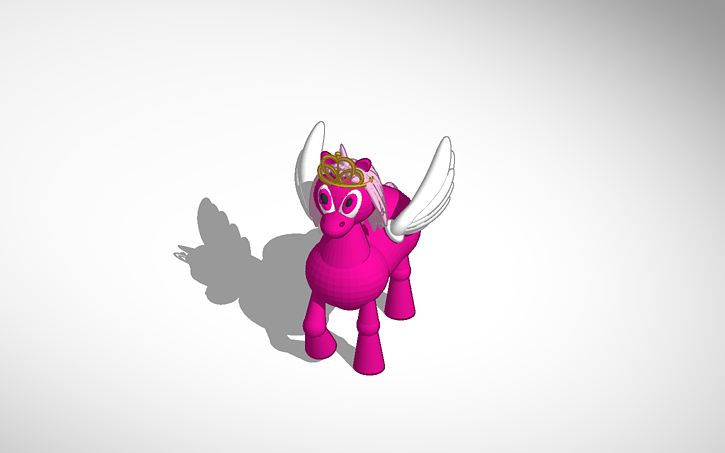 3D design Alicorn princess - Tinkercad