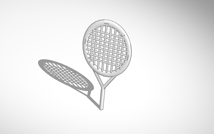 3D design Copy of Tennis racket | Tinkercad