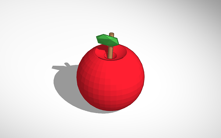 3d Design Apple Tinkercad