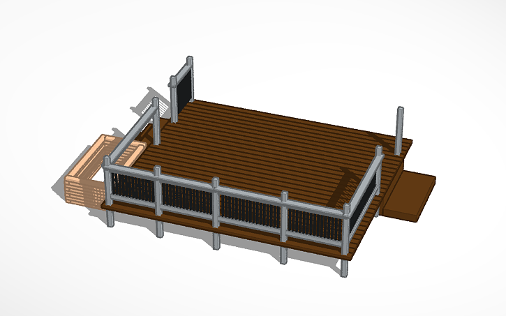 3D design Deck Box - Tinkercad