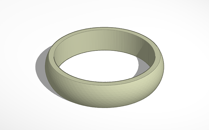 3D design Wedding Ring - Tinkercad