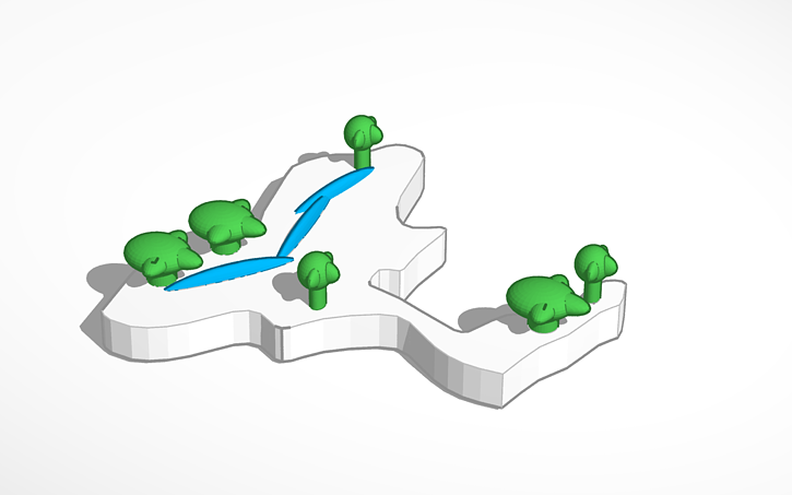 3D design Map of Thailand | Tinkercad