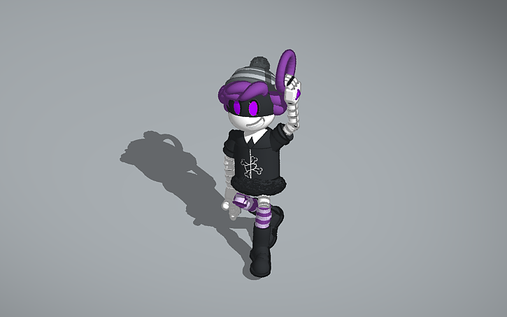 3D design Uzi ornament - Tinkercad