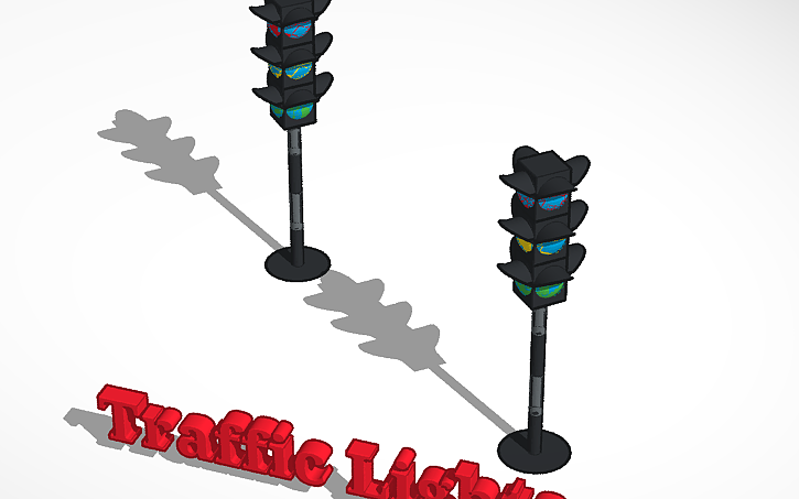 3D design Traffic Light | Tinkercad