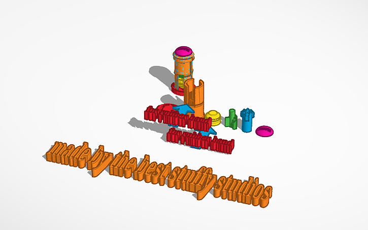 3D design working easy button - Tinkercad