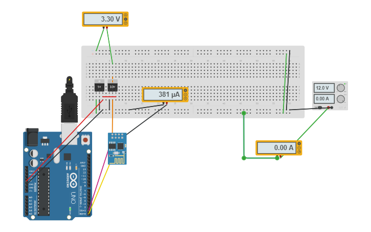 Circuit design Wifi Car Interface - Tinkercad
