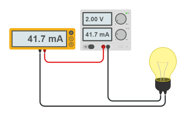 Circuit design Amperimetro | Tinkercad