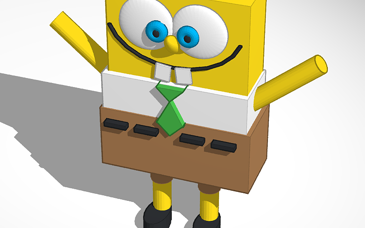3D design sponge bob | Tinkercad
