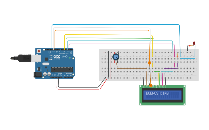 Circuit design reloj alarma - Tinkercad