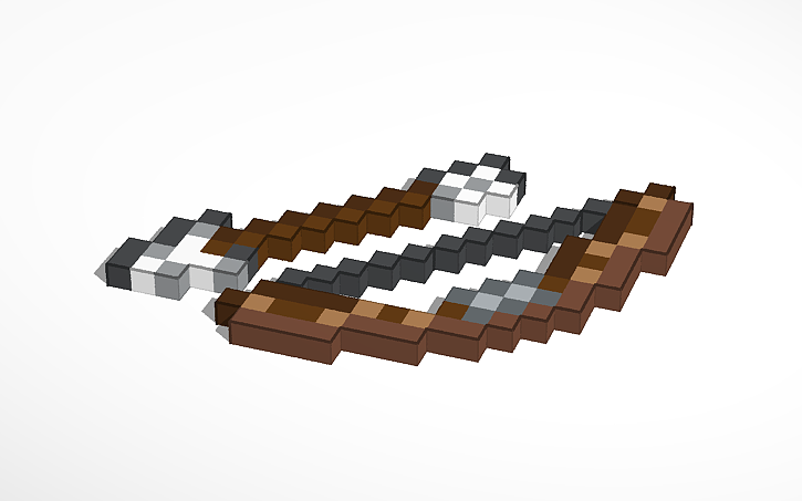 3D design minecraft bow and arrow | Tinkercad