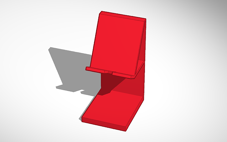 3D design phone stand - Tinkercad