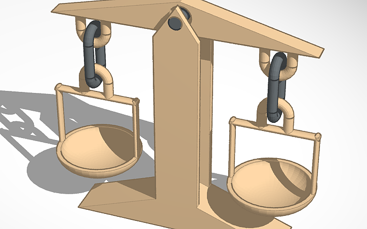 3D design Equal-Arm Balance | Tinkercad