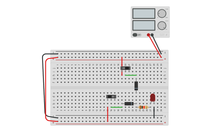 Circuit Design Drl Or Gate Tinkercad