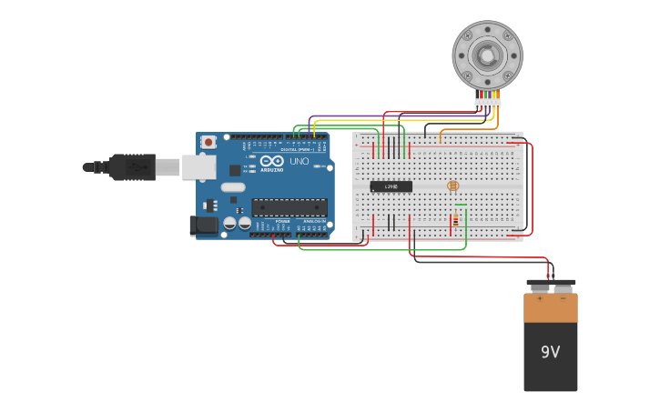 Circuit design T3-1-MOTOR PAP - Tinkercad
