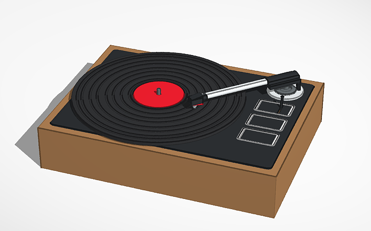 3D design Record Player (Sim Lab) - Tinkercad