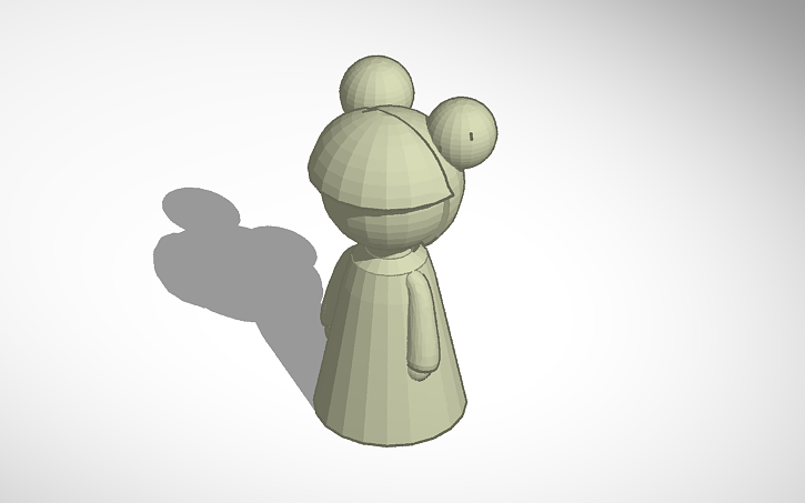 3D design Stylized girl - Tinkercad