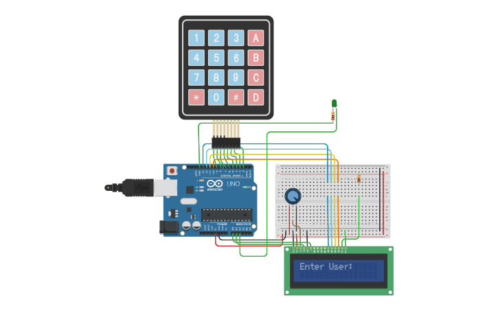 Circuit design Copy of RFID Attendance Register - Tinkercad