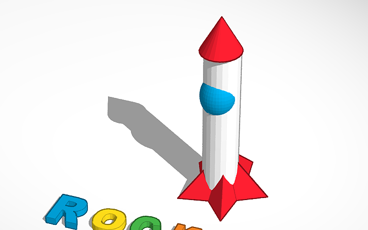 3D design Rocket - Tinkercad
