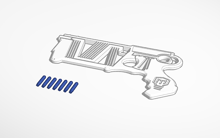 3D design The Mark Rober Nerf gun! - Tinkercad
