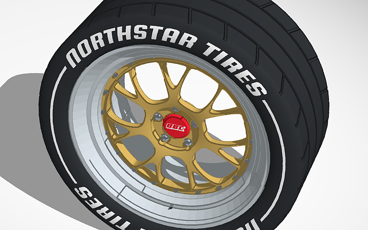 3D design BBS LM-R Racing Wheel - Tinkercad