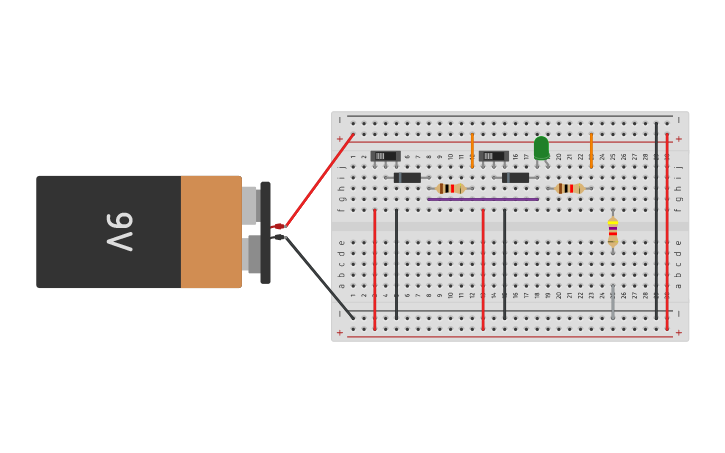 Circuit design Compuerta con diodos NAND - Tinkercad