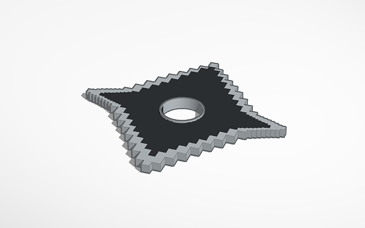3D design Ninja Star Minecraft #NinjaStarDoIt - Tinkercad