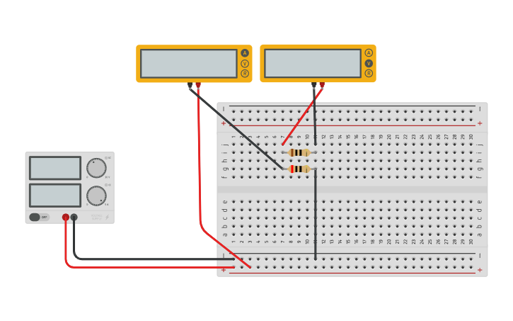Circuit Design Parallel Connection Of 2 Resistors Tinkercad