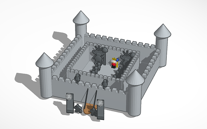 3D design castle | Tinkercad