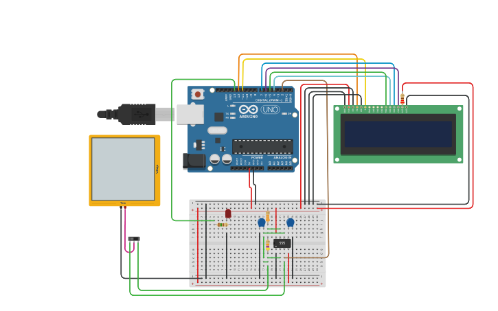 Circuit design Oscillator - Tinkercad