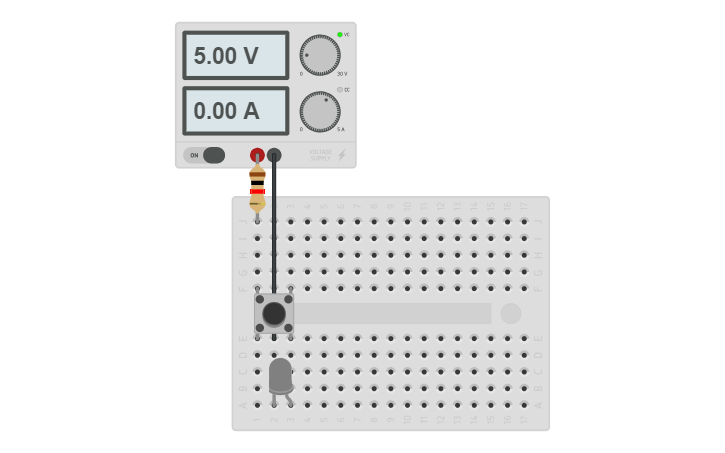 Circuit Design Led Button Tinkercad 7450
