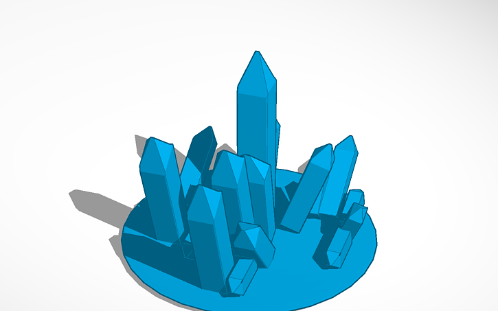 3D design crystals - Tinkercad