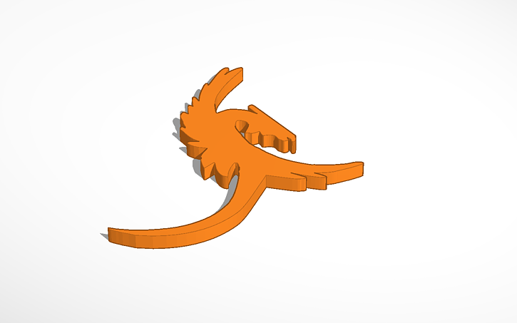 3D design Flying Dragon - Tinkercad