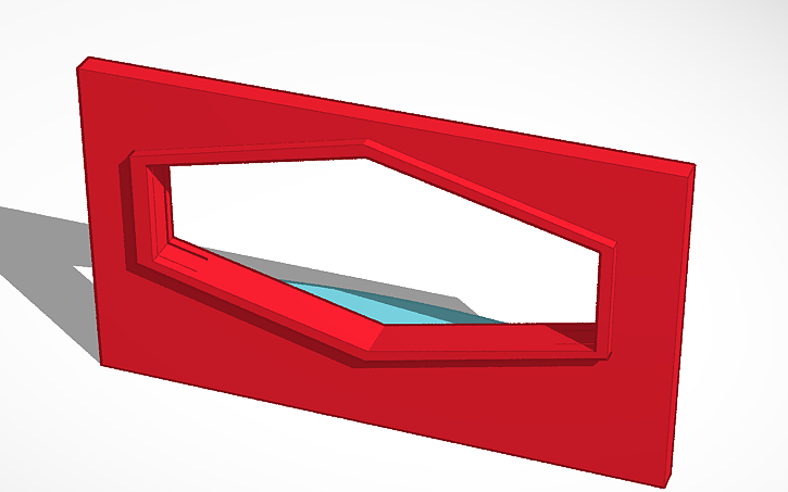 3D design window wall w/ bench - Tinkercad