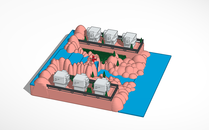 3D design Waterfall | Tinkercad