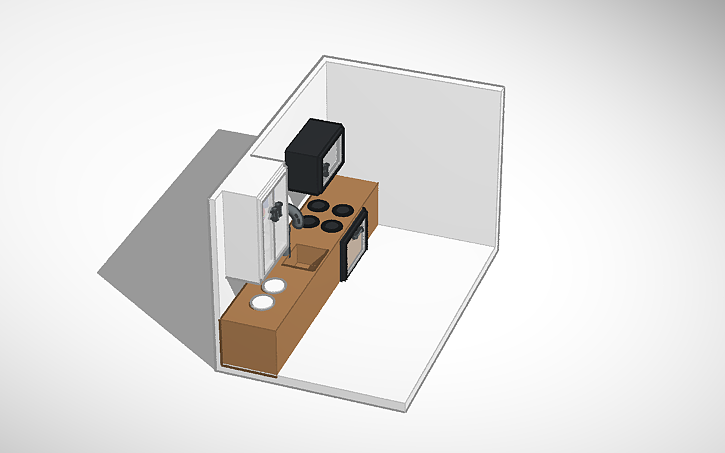 3D design kitchen - Tinkercad