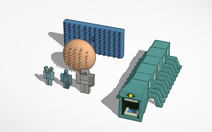 3D design Transfigured Humans (Idle Transfiguration) - Tinkercad
